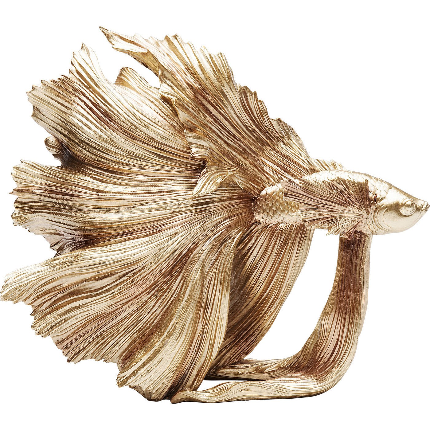 Déco poisson combattant 34cm doré Kare Design | Leroy Merlin