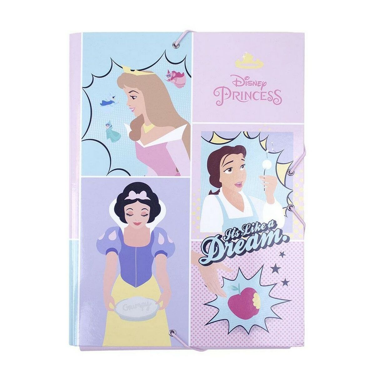 Dossier Princesses Disney A4 Rose (24 x 34 x 4 cm) | Leroy Merlin