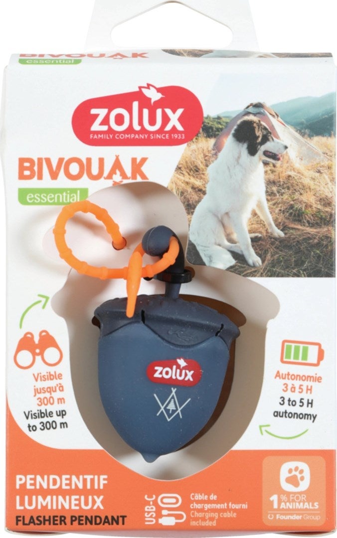 Pendentif ZOLUX pour collier BIVOUAK bleu noyer USB | Leroy Merlin
