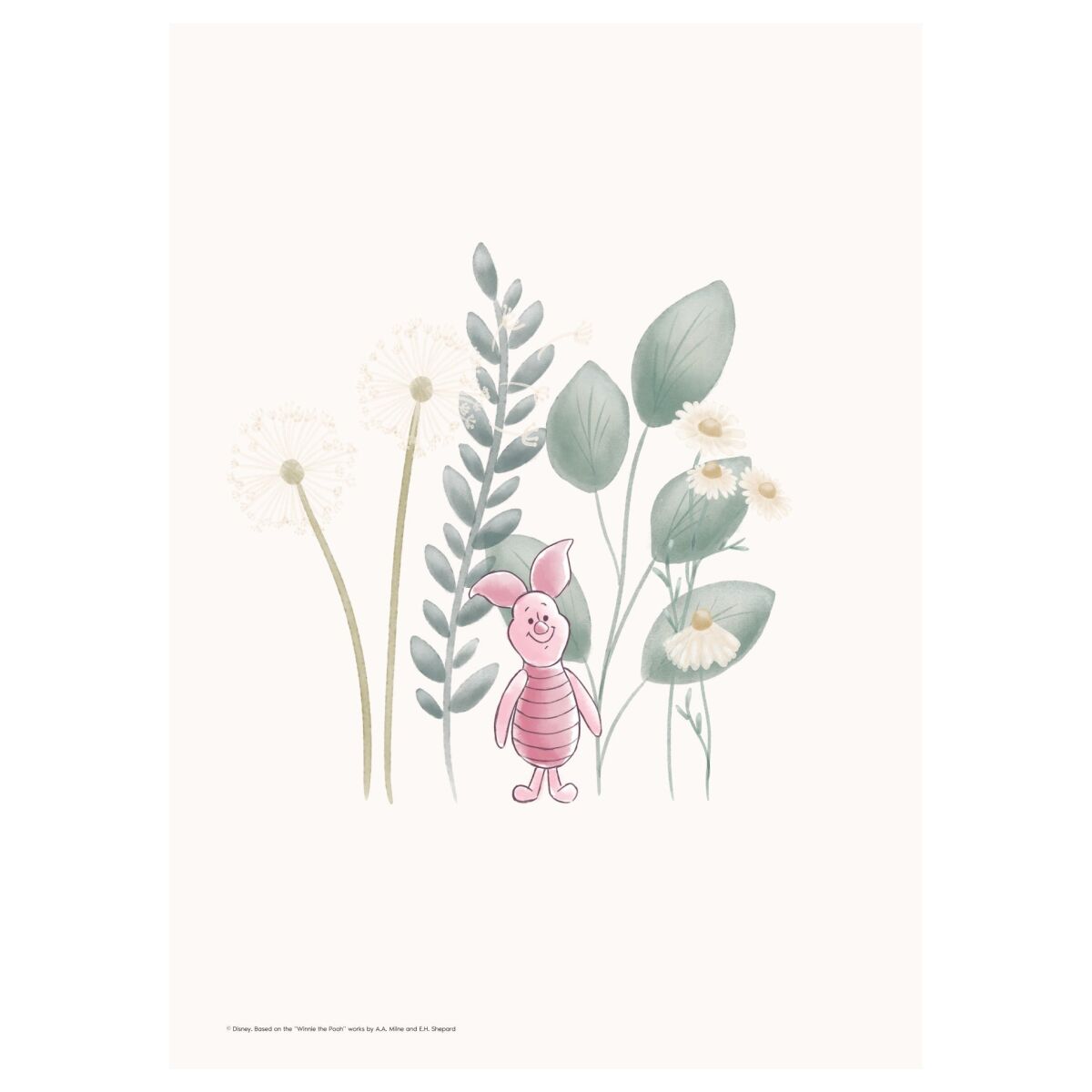 Póster - Disney - Disney's Piglet Among Dandelions 30 x 40 cm | Leroy ...