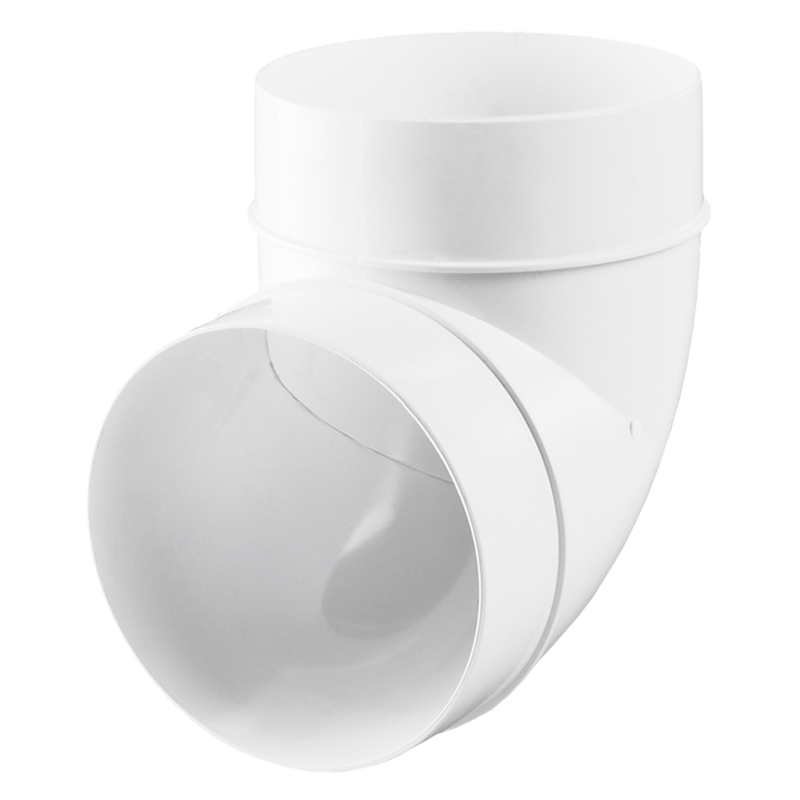 Coude mâle VMC angle 90 degrés PVC blanc RB BLAUPLAST - Diamètre (mm ...