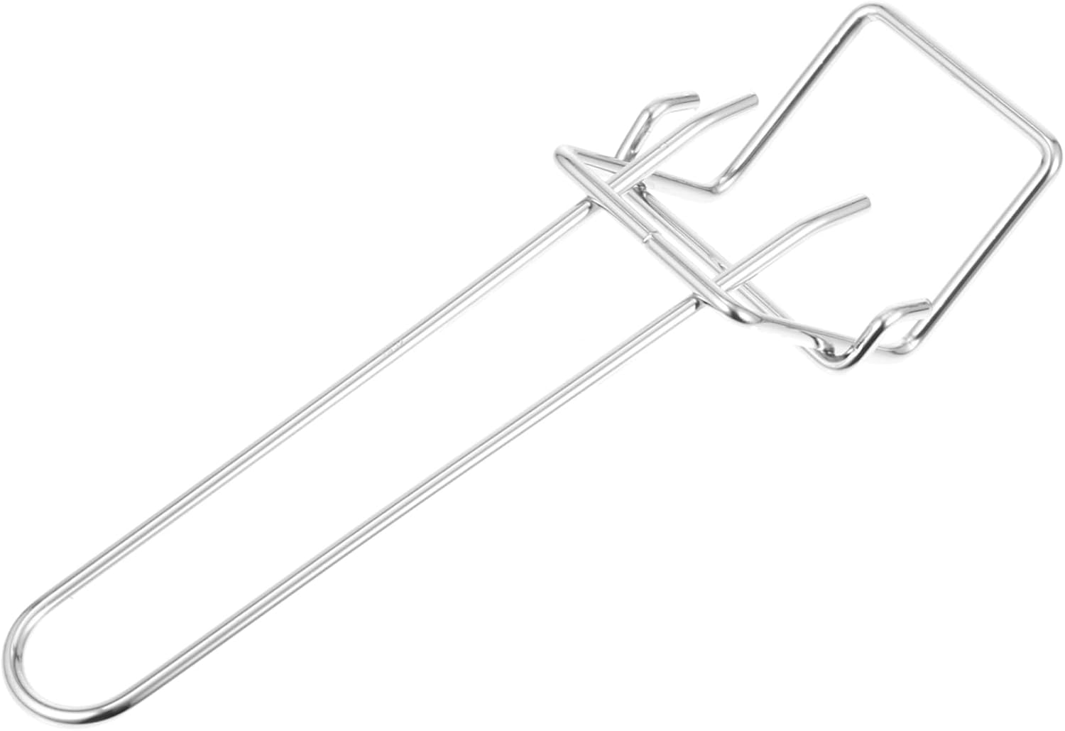 Pince anti-brûlure en acier inoxydable pour plaques de cuisson, poignée ...