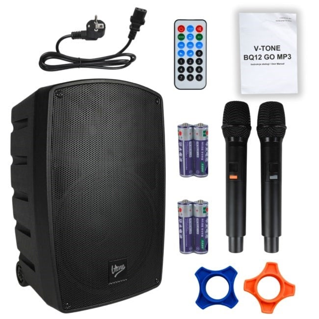 V-TONE BQ12 GO MP3 - Altavoz Activo, Recargable, Bluetooth TWS, USB, SD ...