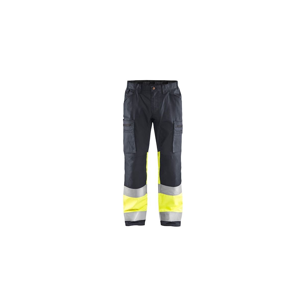 Pantalon artisan haute-visibilité +stretch Gris moyen/Jaune fluo ...