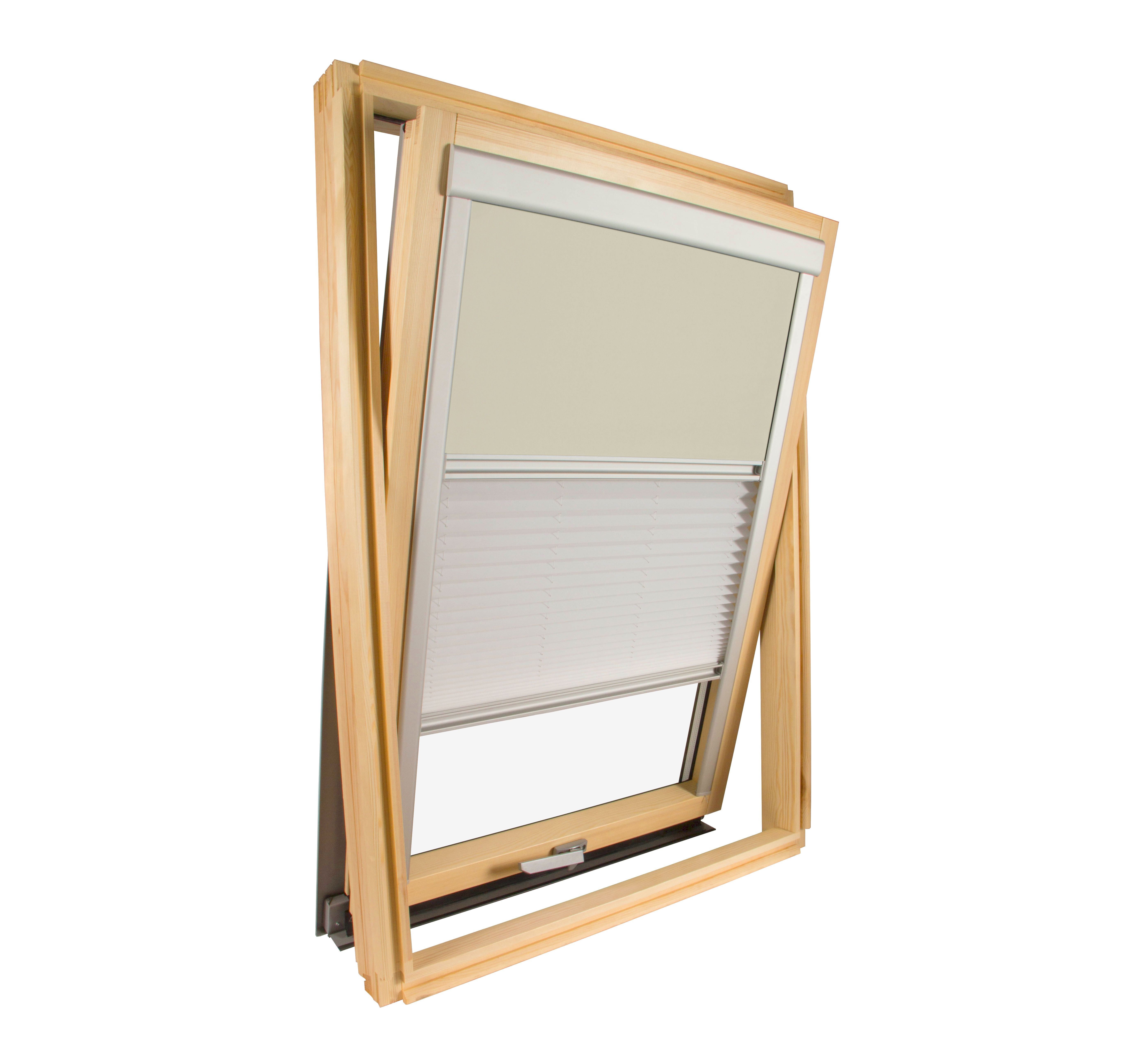 Estor dúo compatible con ventana VELUX ® SK08 - Beige | Leroy Merlin