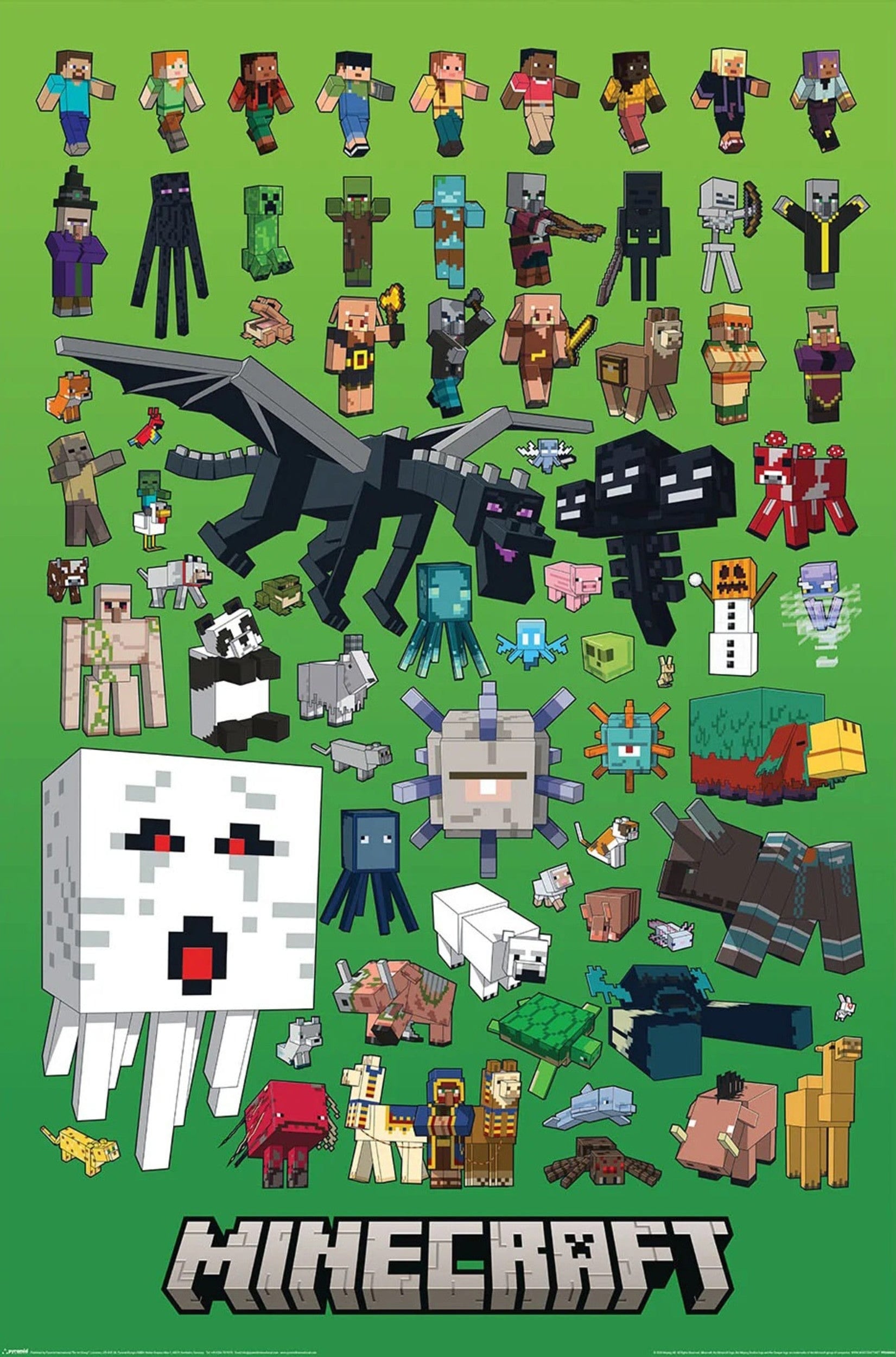 Poster Minecraft - Character Montage 61x91.5cm | Leroy Merlin