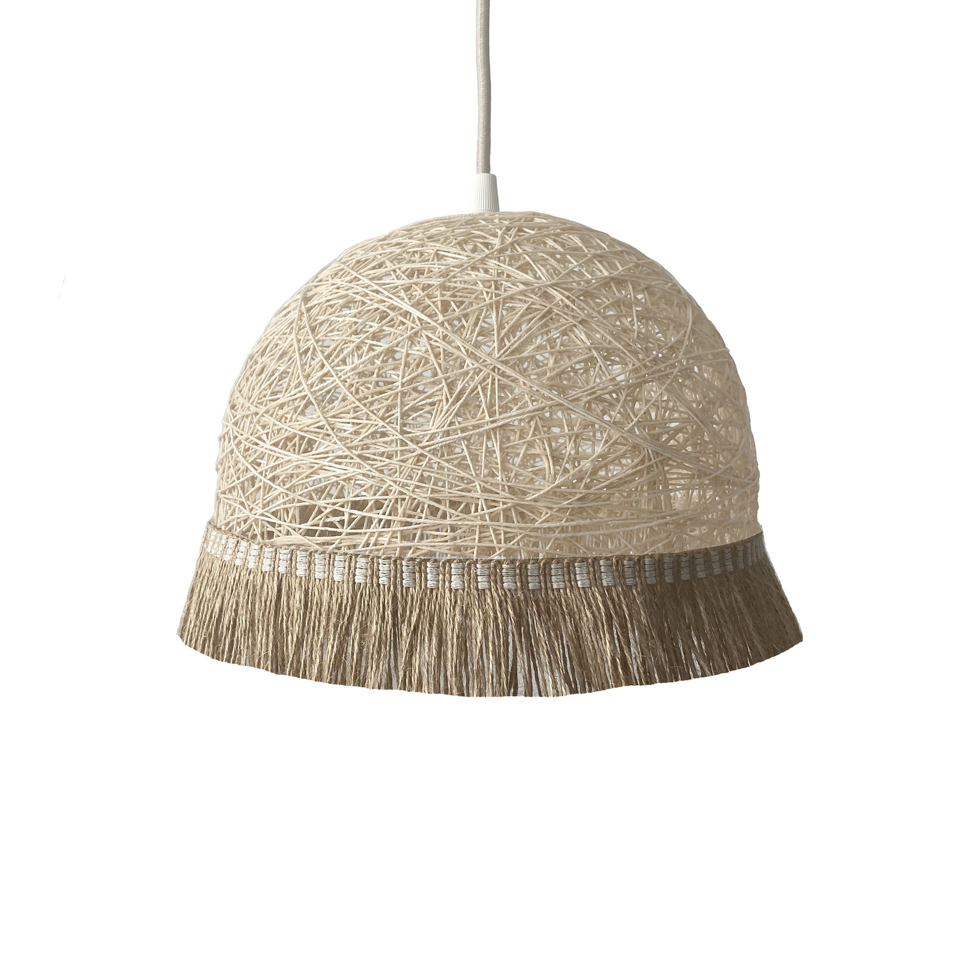 Lámpara colgante de interior en materiales naturales, sin bombilla ...