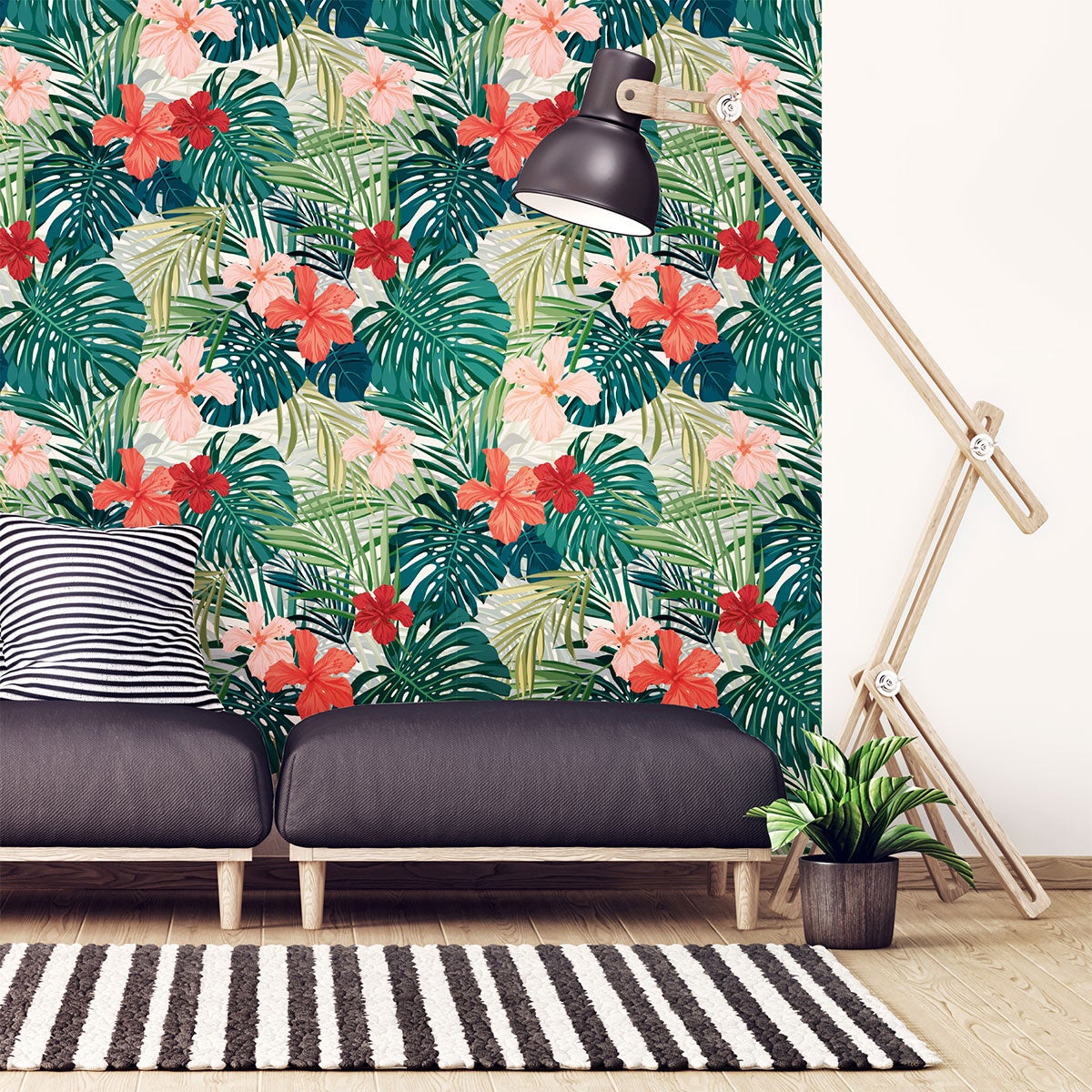 Sticker effet papier peint - HAWI - 30x30cm | Leroy Merlin