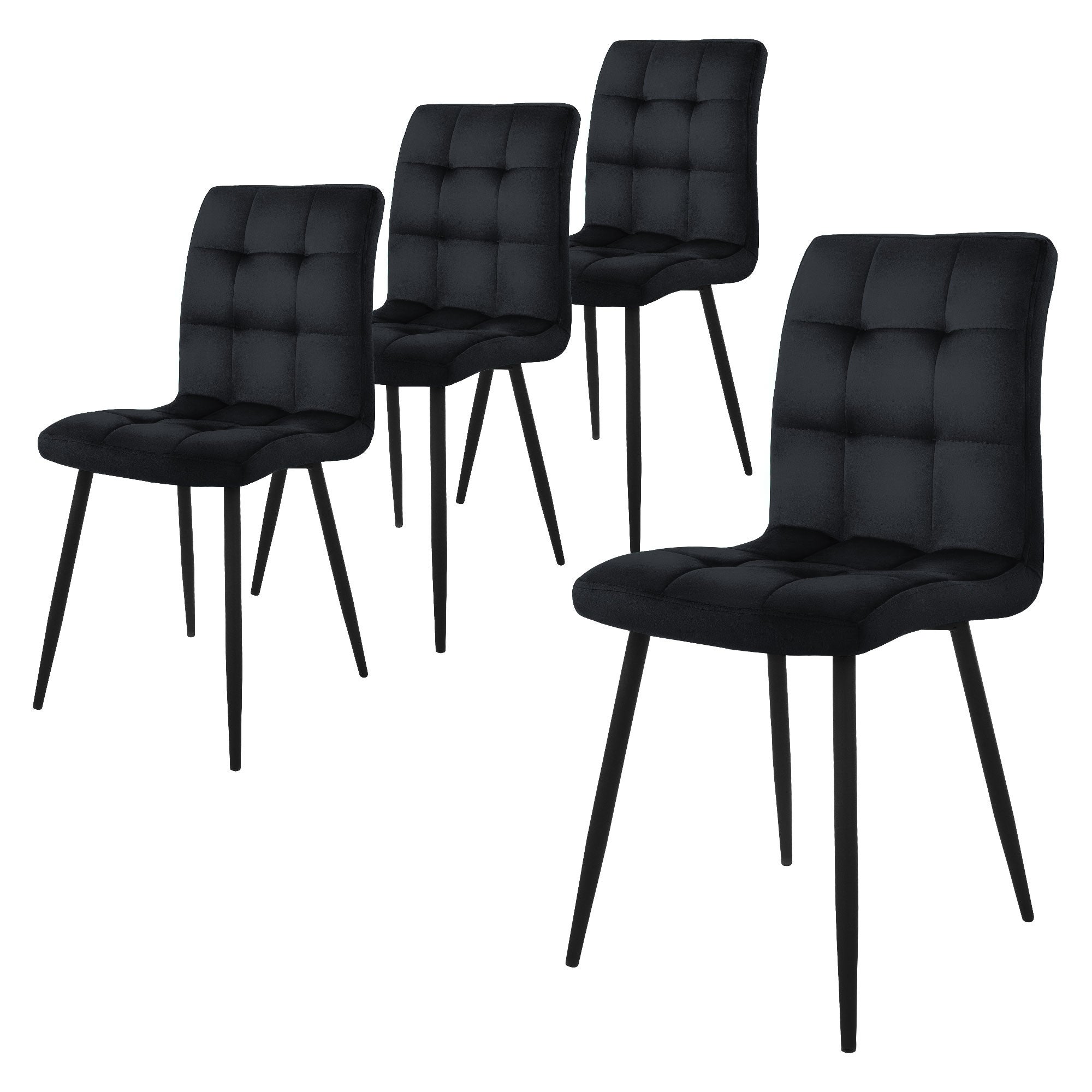 Lot de 4 chaises Chaise de salle à manger Chaise de salon Chaise ...