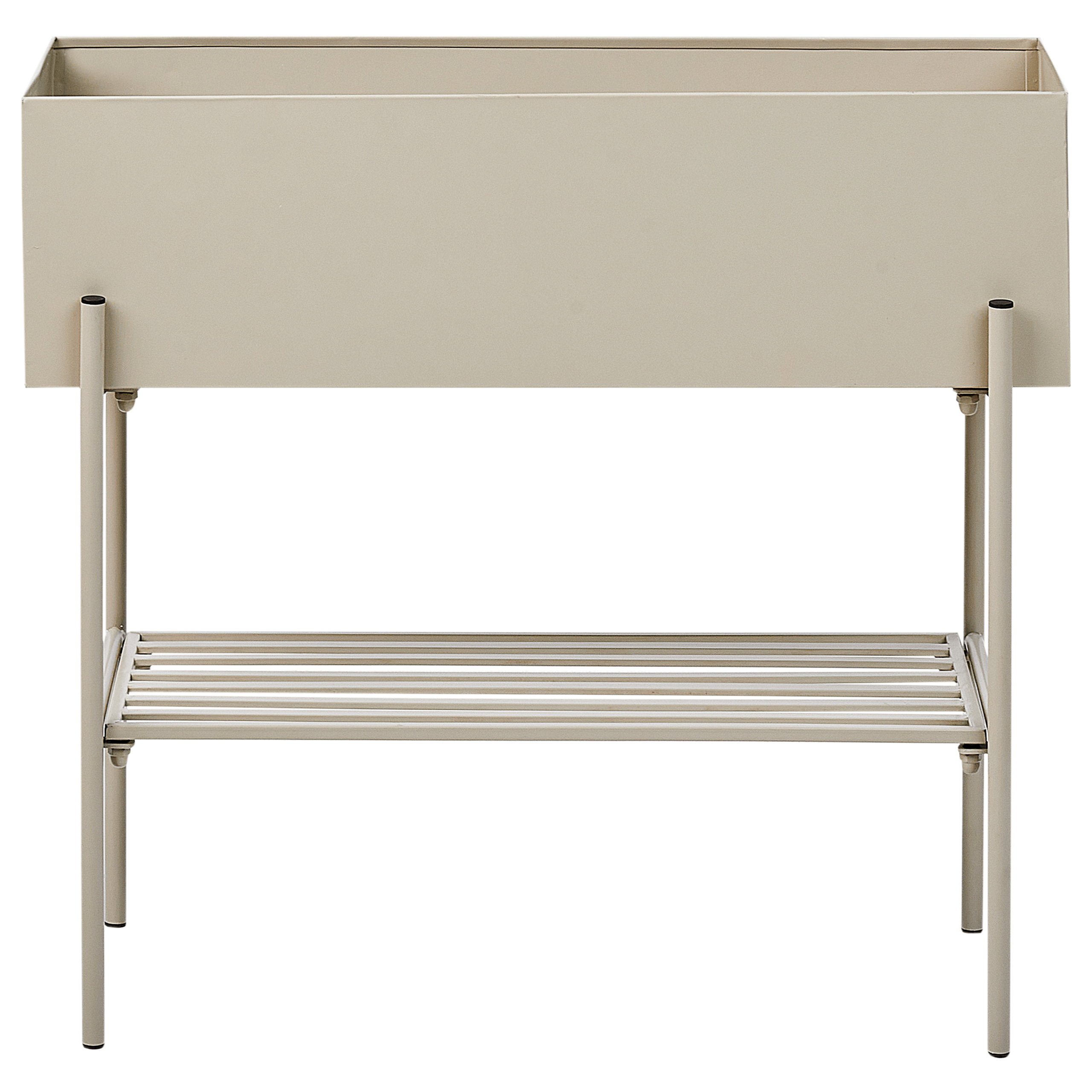 Cache-pot sur pied VINCA Métal 70 cm Beige | Leroy Merlin