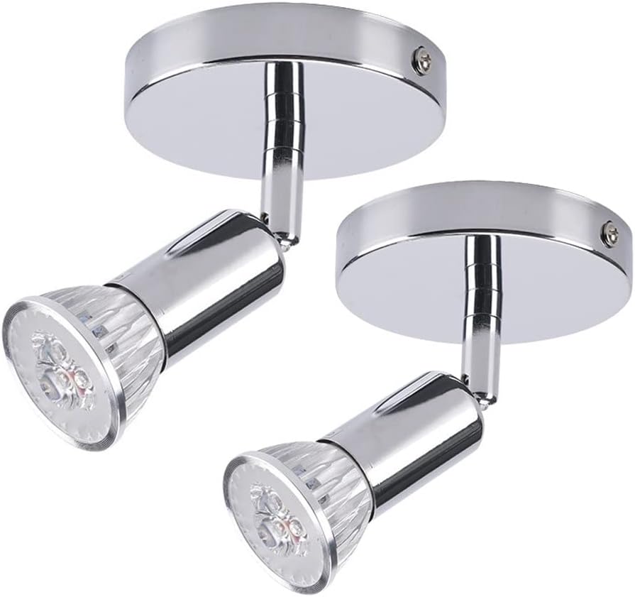 Paquete de 2 focos de techo LED de montaje en superficie, luz de techo ...