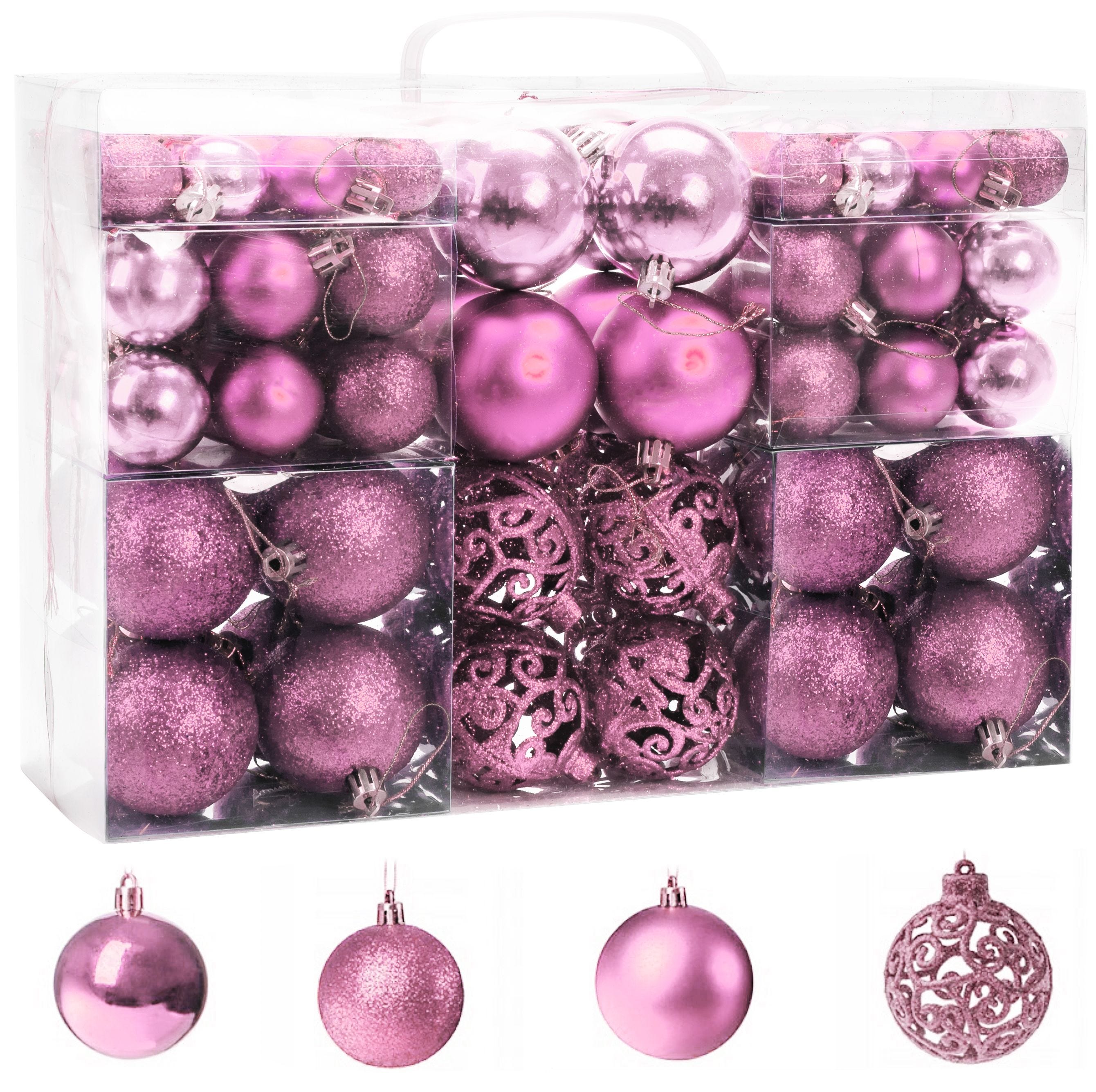 Adornos Para El Árbol De Navidad Kl 21x03 100szt Pink Leroy Merlin