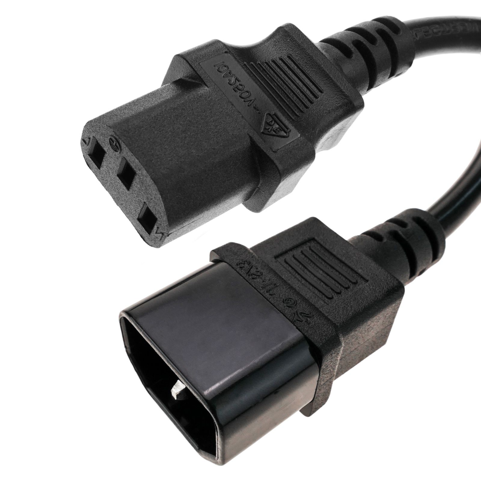 Câble Dalimentation Iec 60320 C13 Femelle Vers C14 Mâle 1 8 Mètres