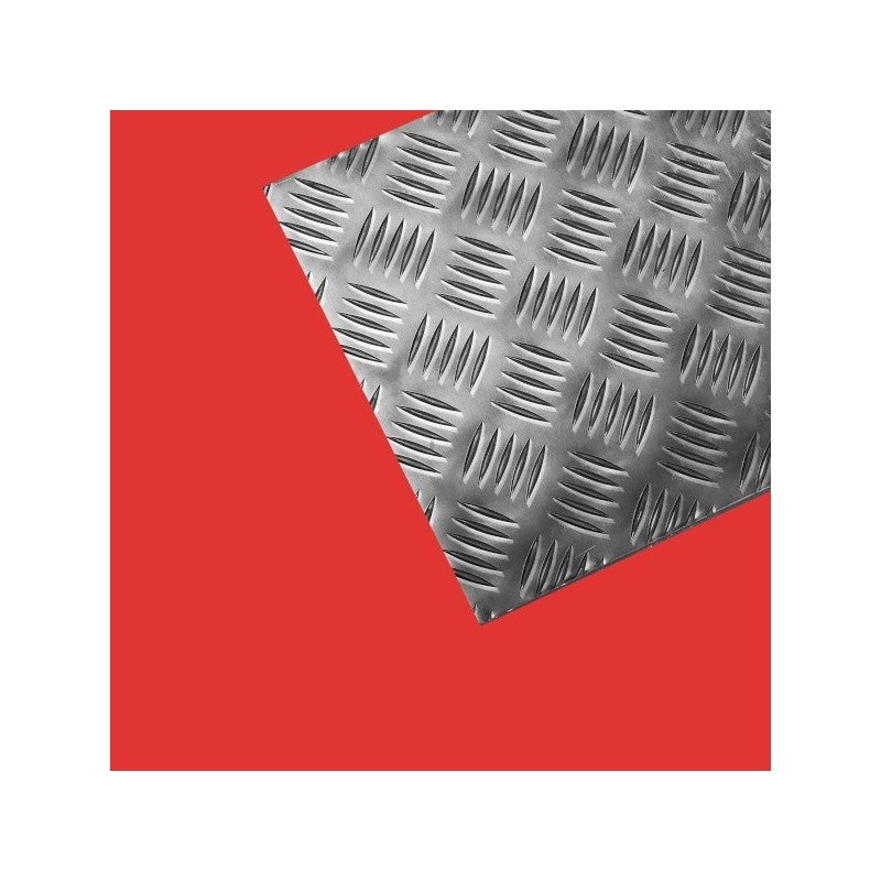 Tole alu damier 1000x2000x3/4,5 mm | Leroy Merlin