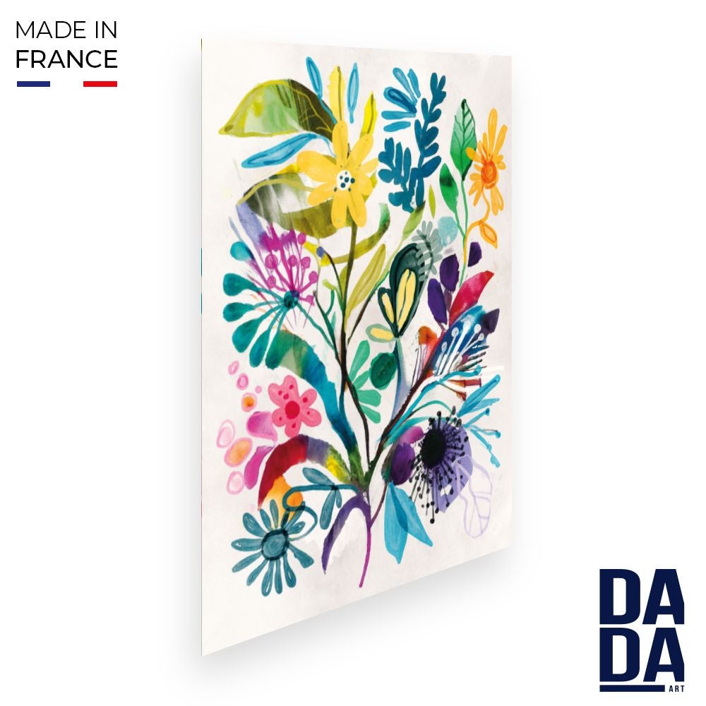 Affiche Fleurs vibrantes / 50x70cm / Fabriqué en France / DADA ART ...