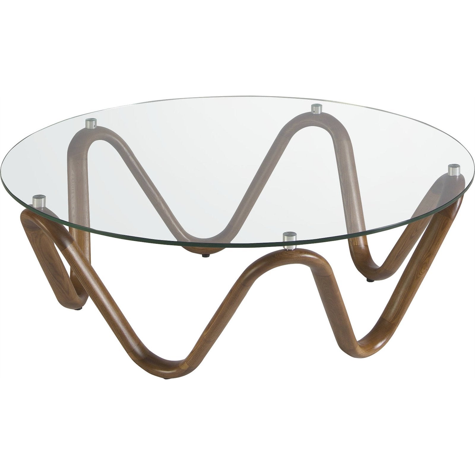 Table basse ronde en verre Angel Cerda 50 x 50 x 51 cm Verre ...