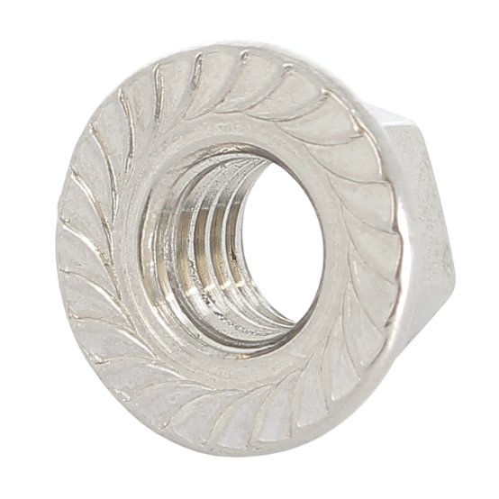 Ecrou A Embase Crantée M10 Inox A2 DIN 6923 | Leroy Merlin