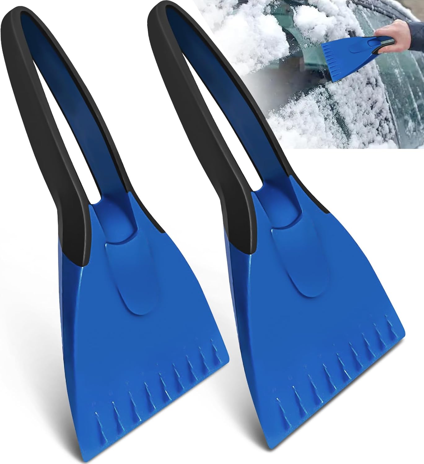 2 Pièces Grattoir à Glace pour Voiture, à Glace avec Poignée ...