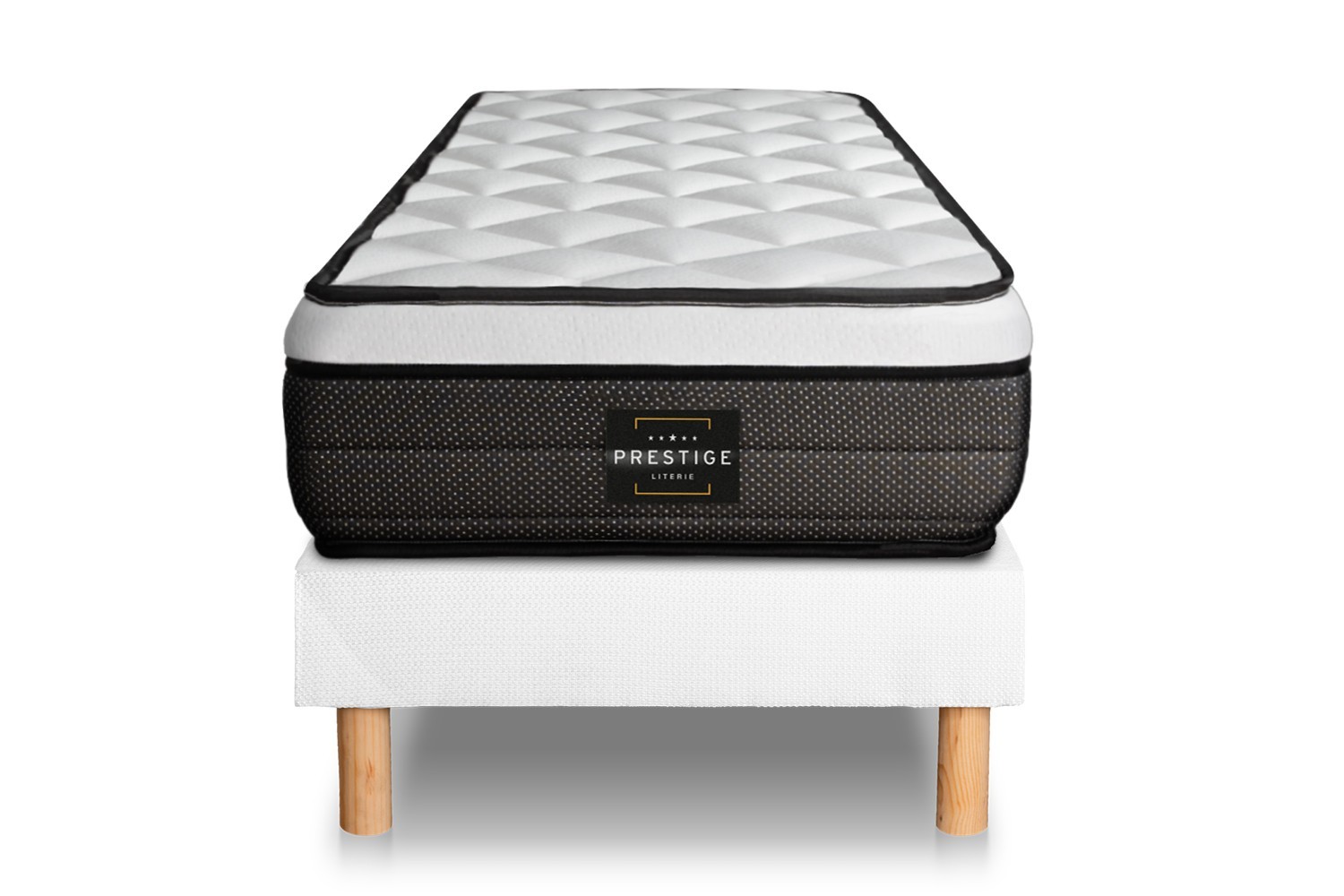 Ensemble matelas 90 x 200 cm Suite - Ressorts ensachés et mémoire de ...