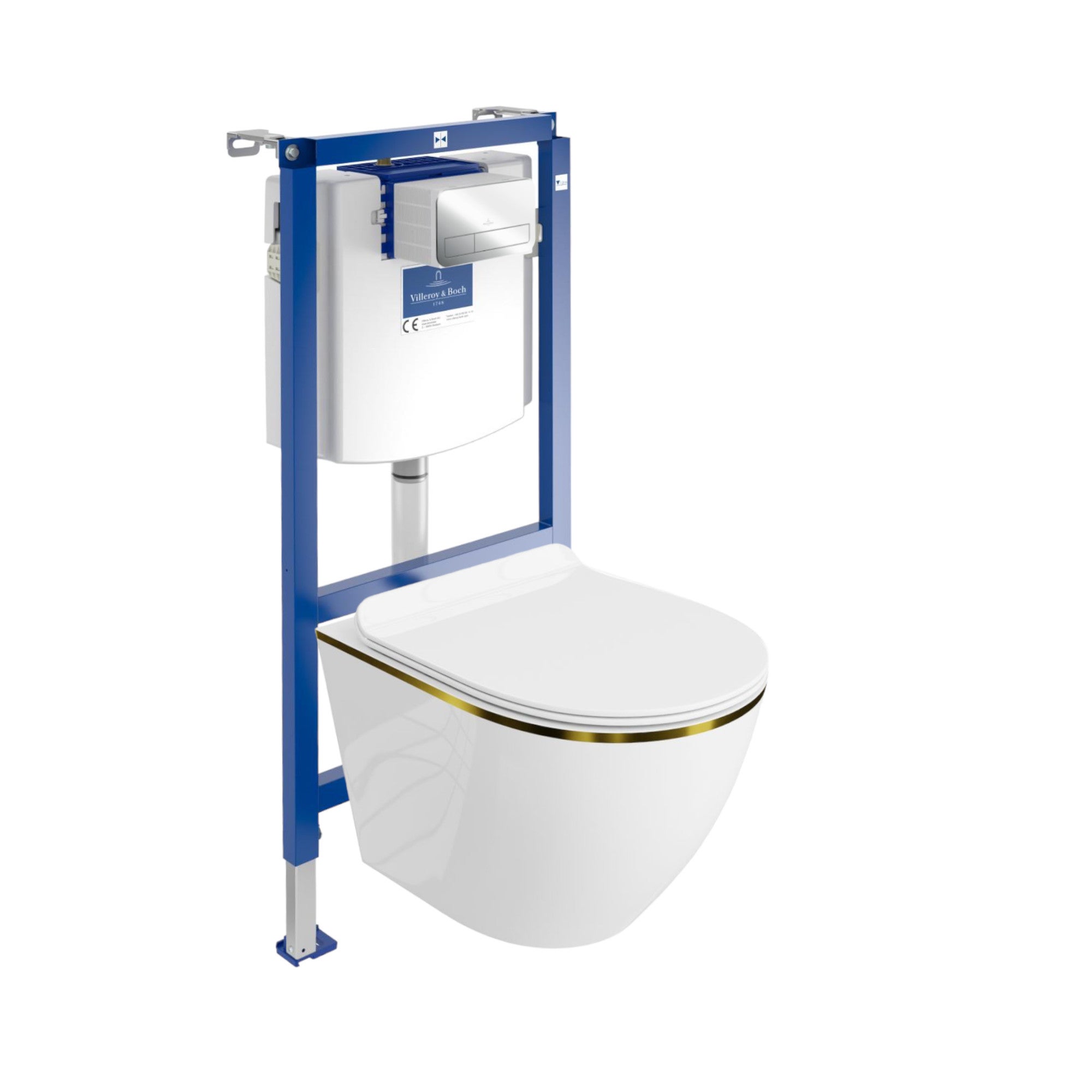 VILLEROY&BOCH ViConnect H112 WC - Bâti-support avec plaque de commande ...