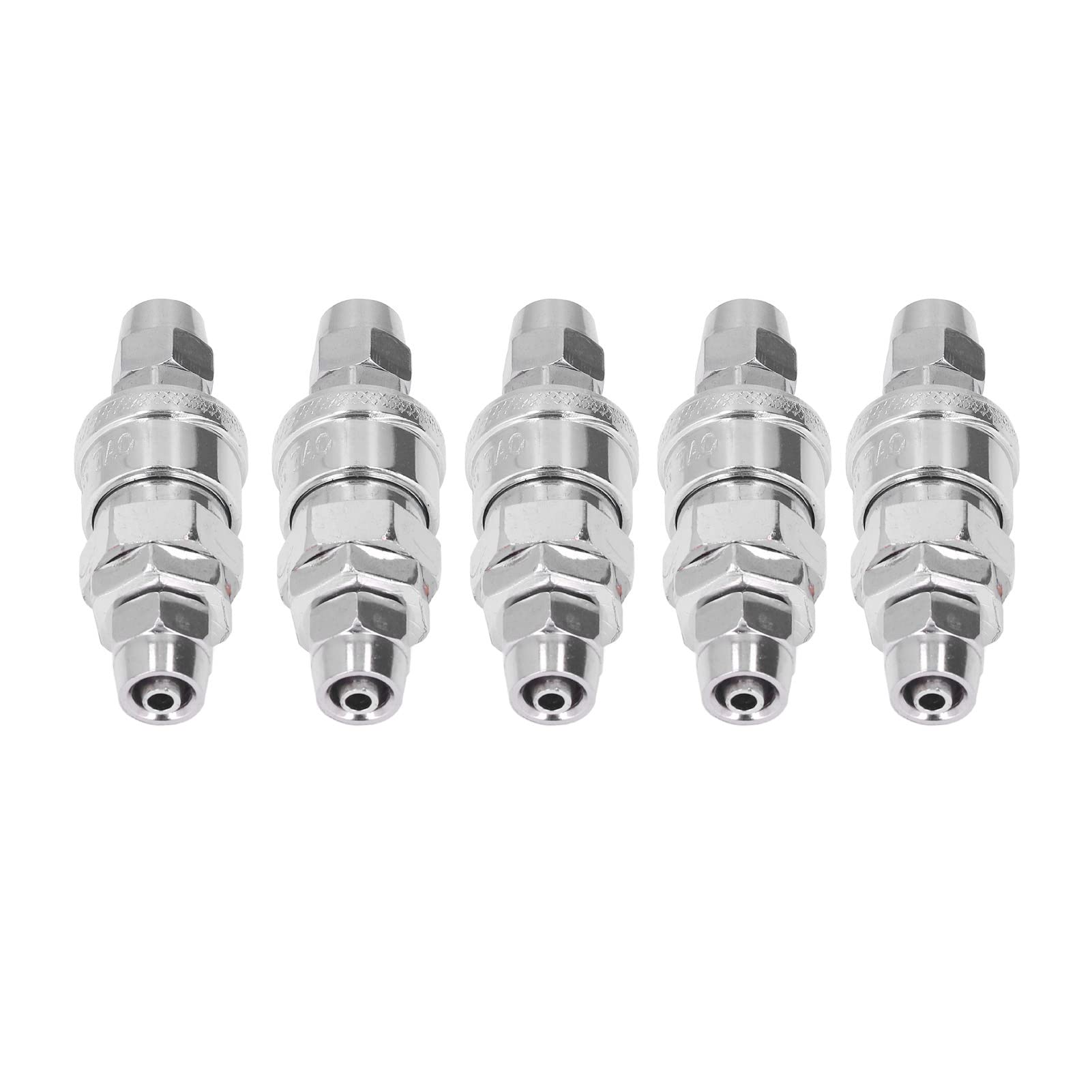 Juego de 5 conectores rápidos y kit de enchufes neumáticos de acero ...