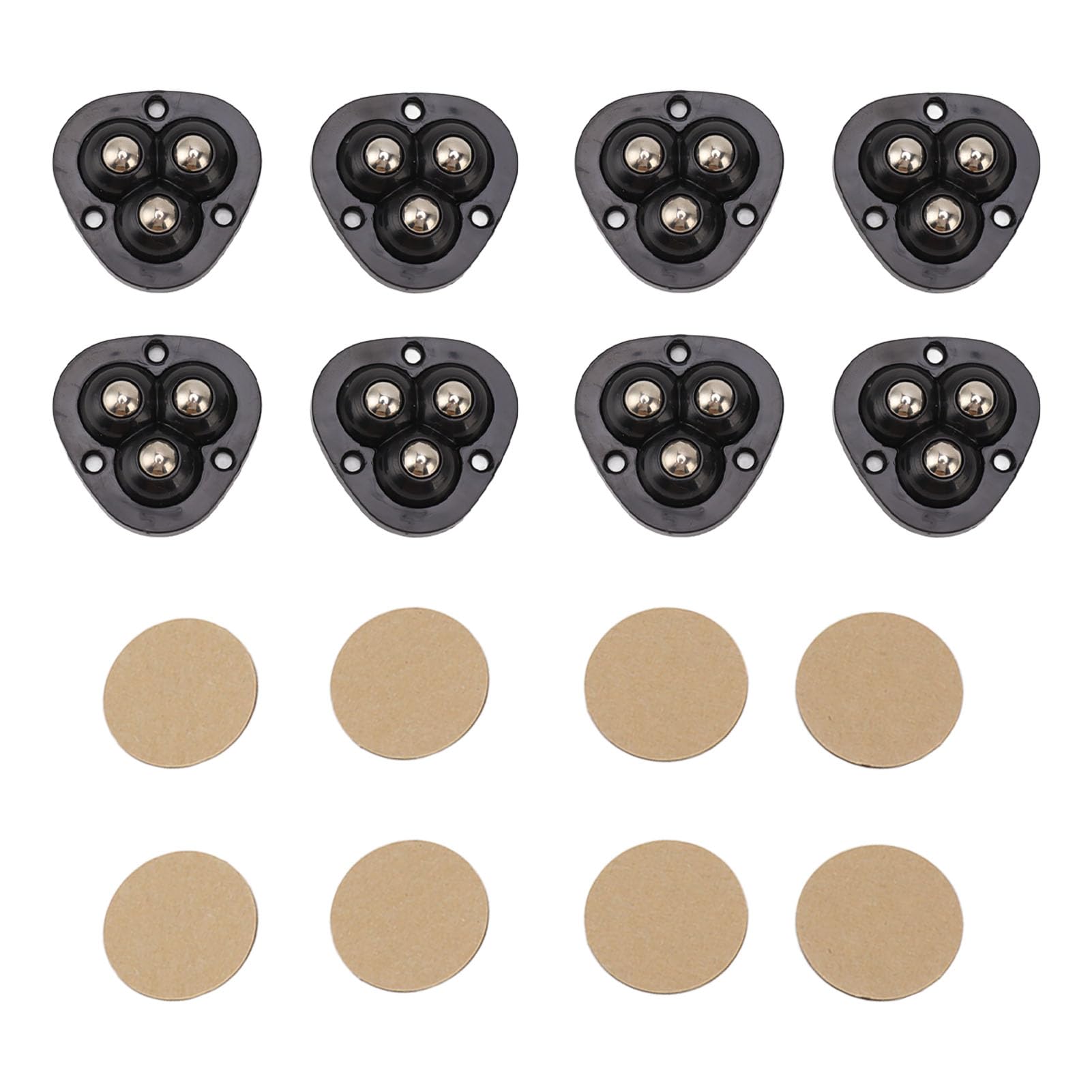 Mini ruedas giratorias autoadhesivas de 360 grados de acero inoxidable ...