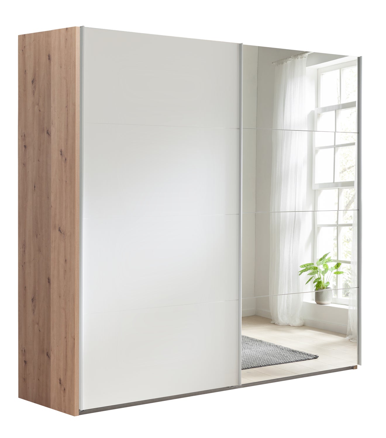 COMPOSAD | Armoire de la gamme SYSTEMA, à 2 portes coulissantes miroir ...