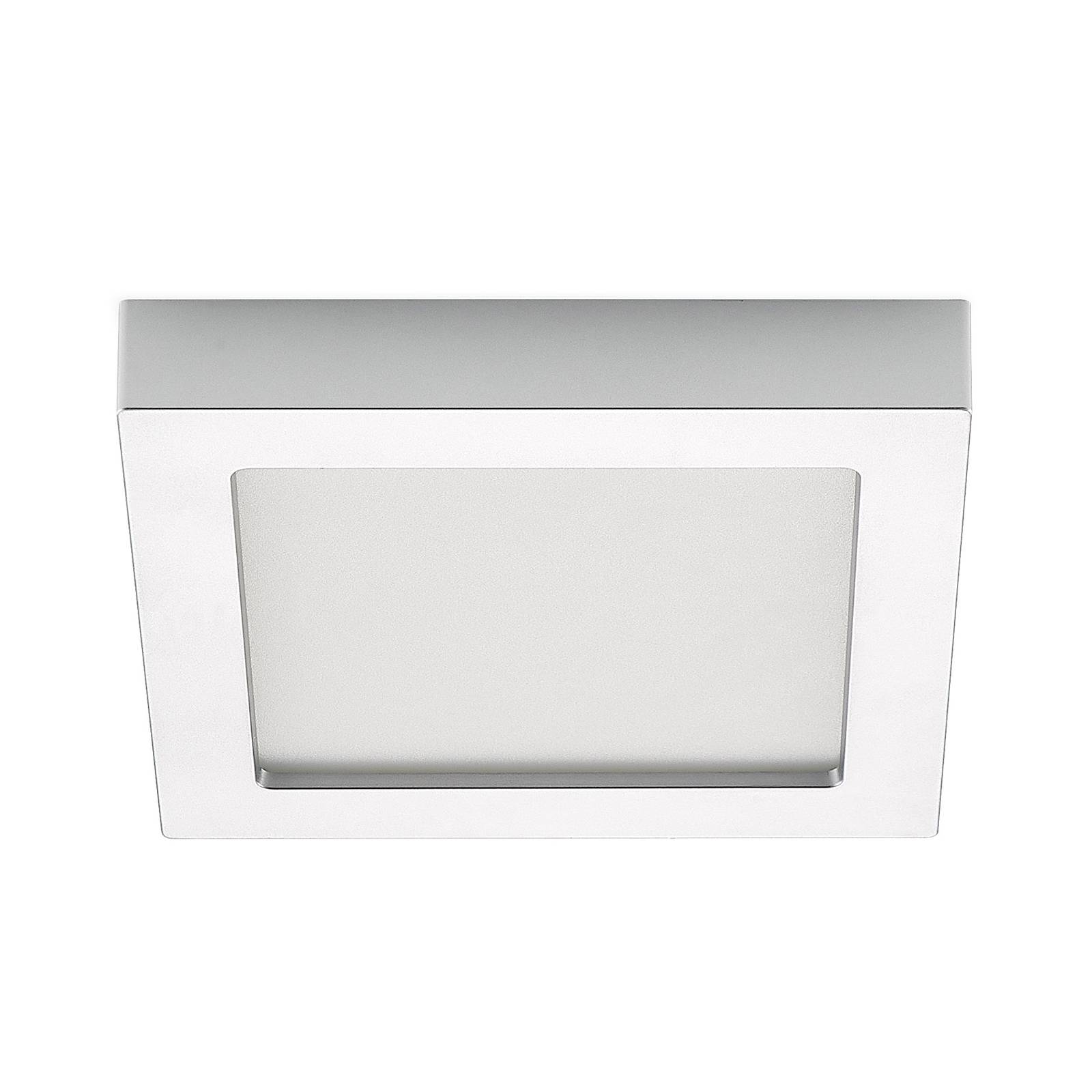 Prios Plafonnier LED Alette, argent, 22,7cm, 24W, intensité variable, Eclairage LED, Lampe LED ...