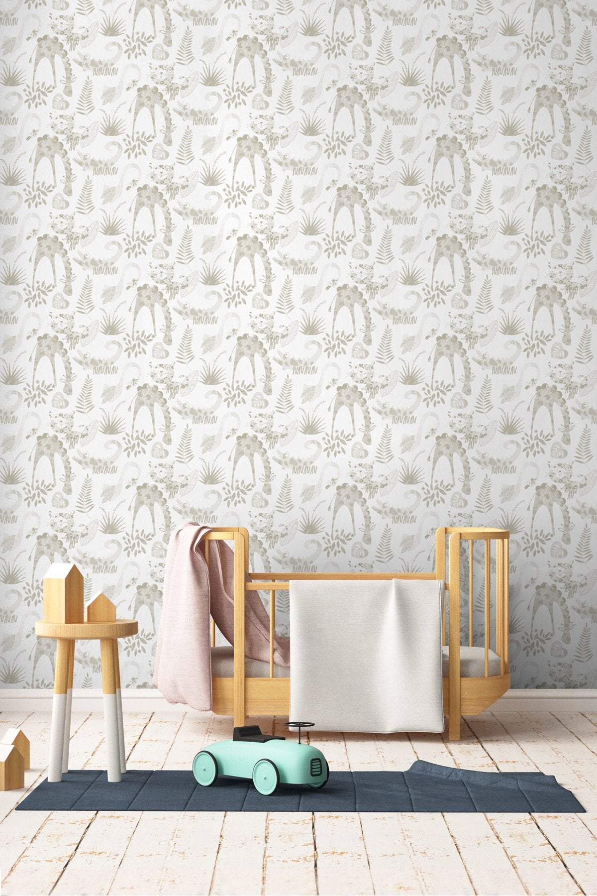 Papel pintado Infantil Animals - 1 rollo 55 x 300 cm | Leroy Merlin