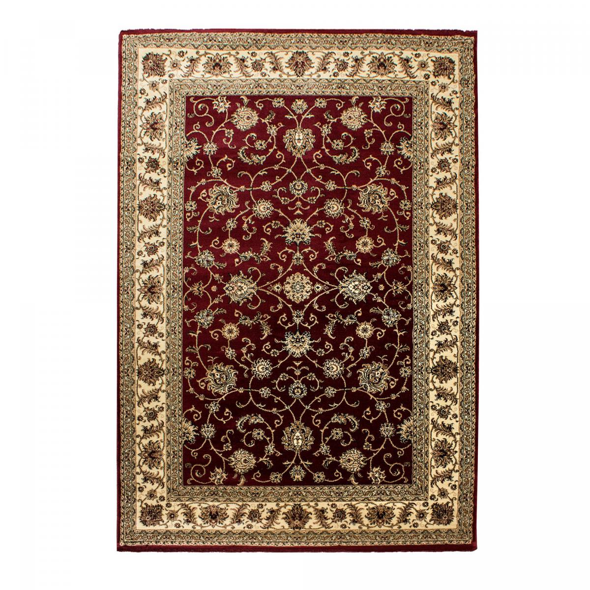 Tapis orient 200x290 rectangle rouge tissé motifs orientaux BISKO 1 ...