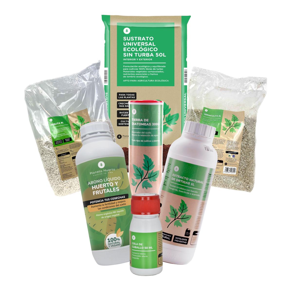 PLANETA HUERTO | Pack Mantenimiento Huerto Urbano – Herramientas y Sustratos para el Cuidado ...