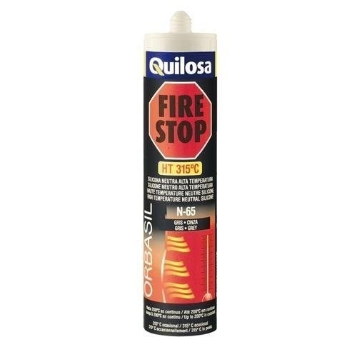 QUILOSA SILICONA ALTA TEMPERATURA 300º N65 GRIS (TUBO 300 ML. | Leroy ...