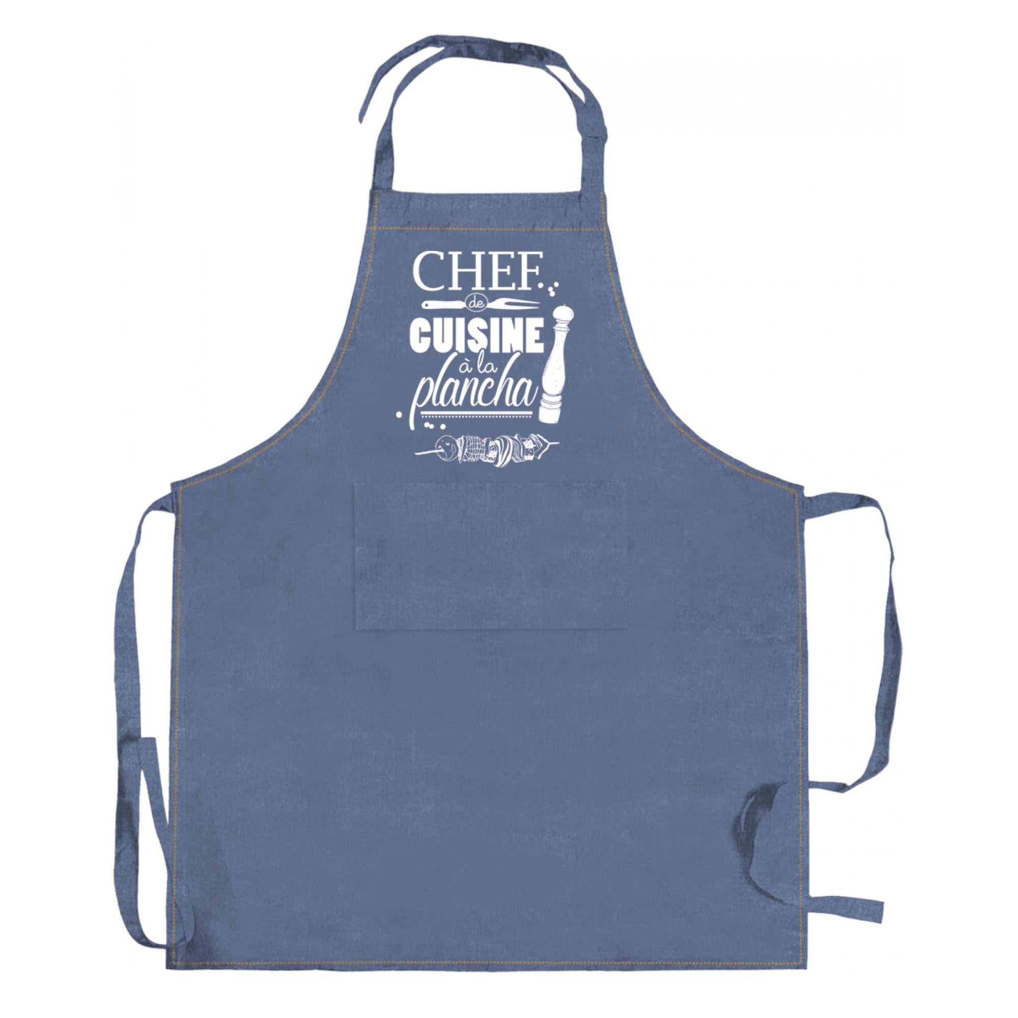 Grembiule da cucina Peps Plancha Jeans 90 x 72 cm Jeans 90 x 72 cm ...