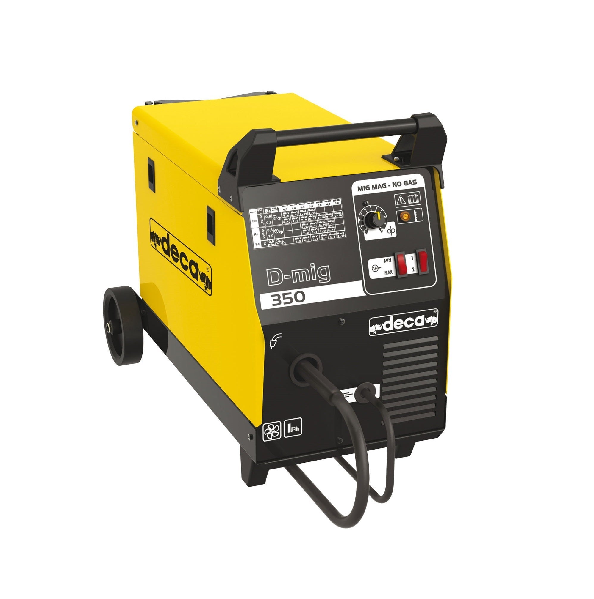 Saldatrice a filo continuo Deca 230V 145A D-MIG 350 No gas | Leroy Merlin