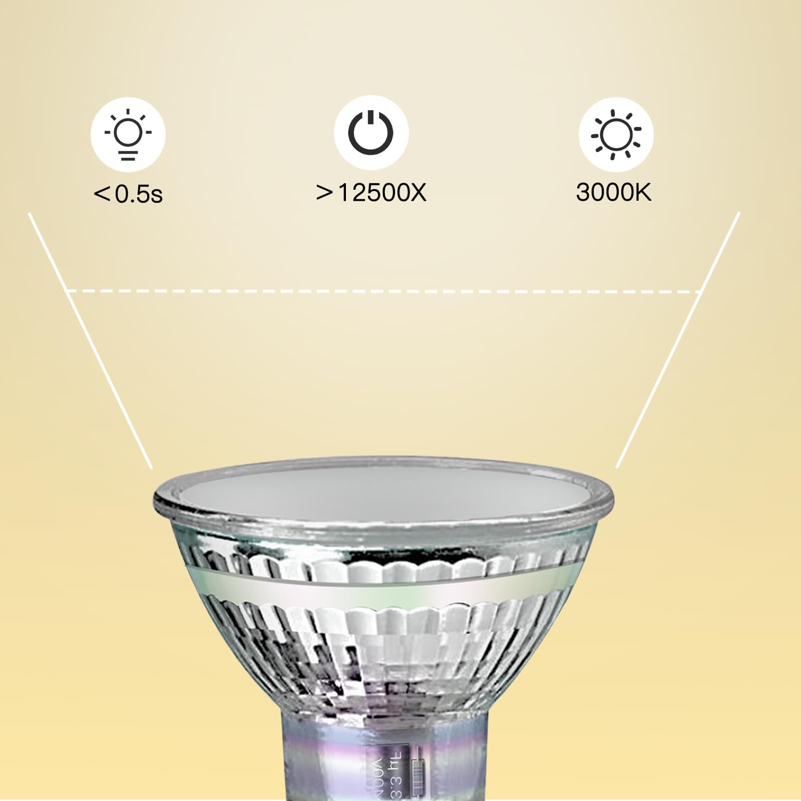 NETTLIFE GU10 Lampadina LED Bianco Caldo 3W 30W, Lampada a Risparmio ...