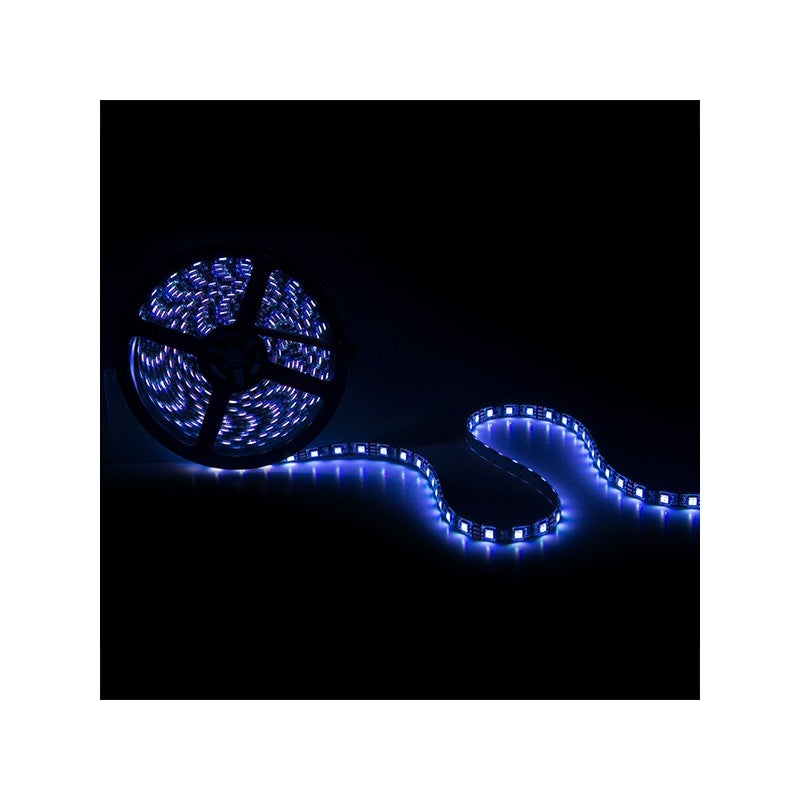 Bande de 300 LEDs 72W 4.200Lm SMD5050 12VDC IP65 PCB Noir x5M 30.000H ...