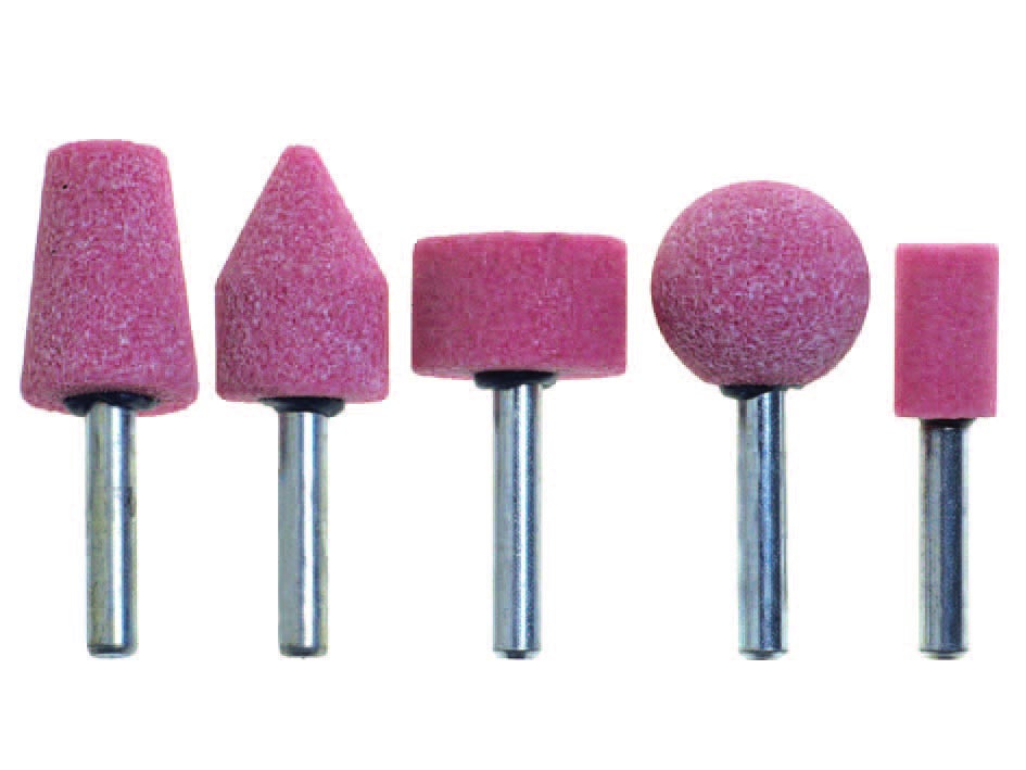 Molette abrasive in ceramica in set da pz.5 assortite, codolo mm.6 pg ...