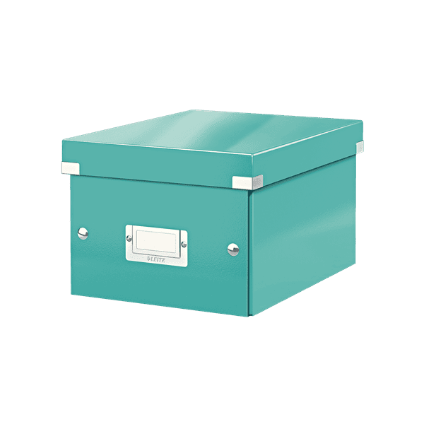 Petite Boîte de rangement en Carton A5+ avec couvercle - Menthe | Leroy ...