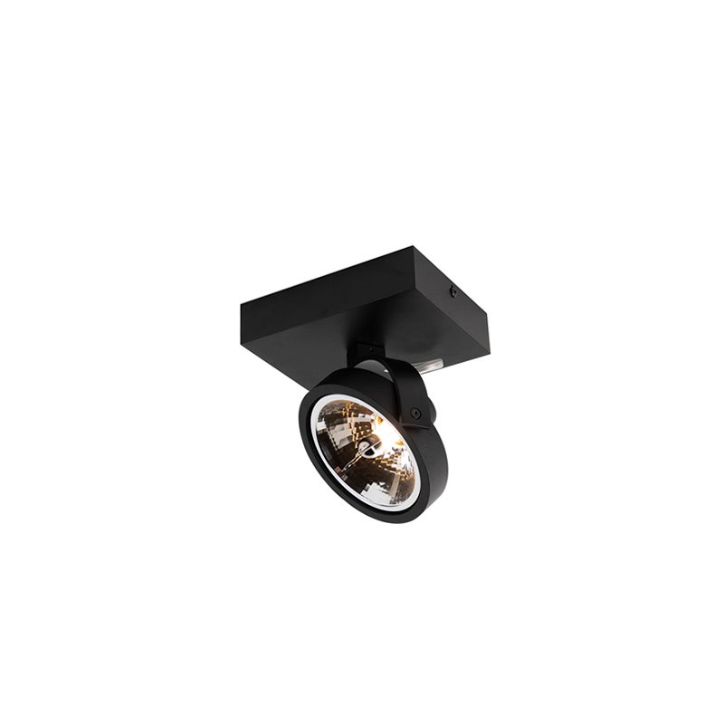 Spot design noir réglable 1 lumière avec LED - Go | Leroy Merlin