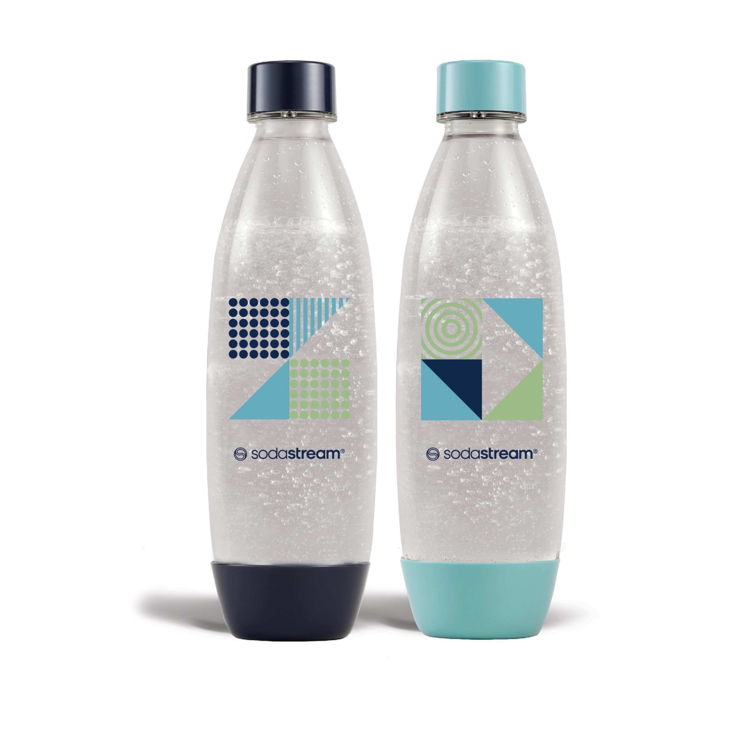 SodaStream Set di 2 bottiglie da 1 l per acqua frizzante e soda ...