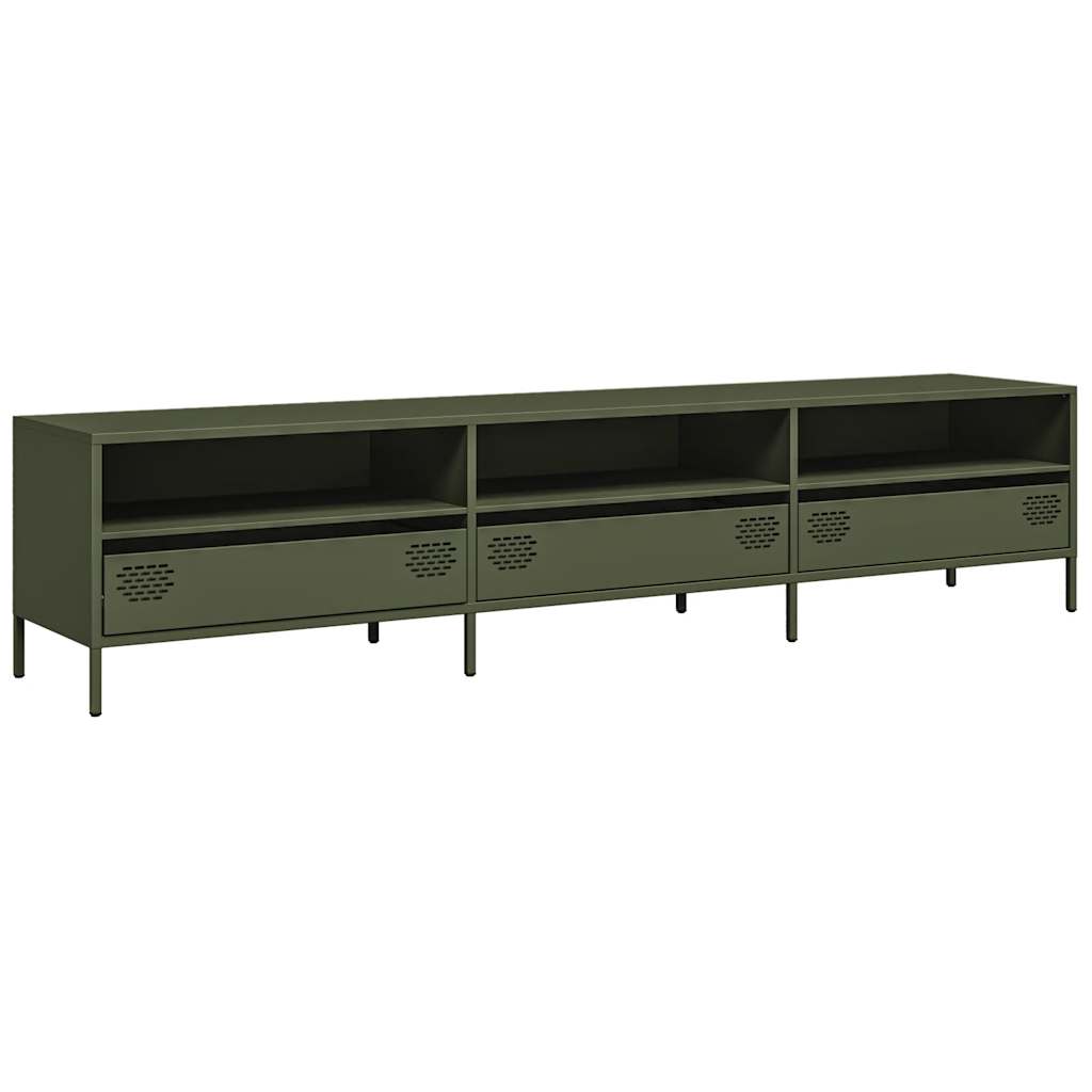 Mueble TV | Mueble de salón | Mesa de TV acero laminado en frío verde ...