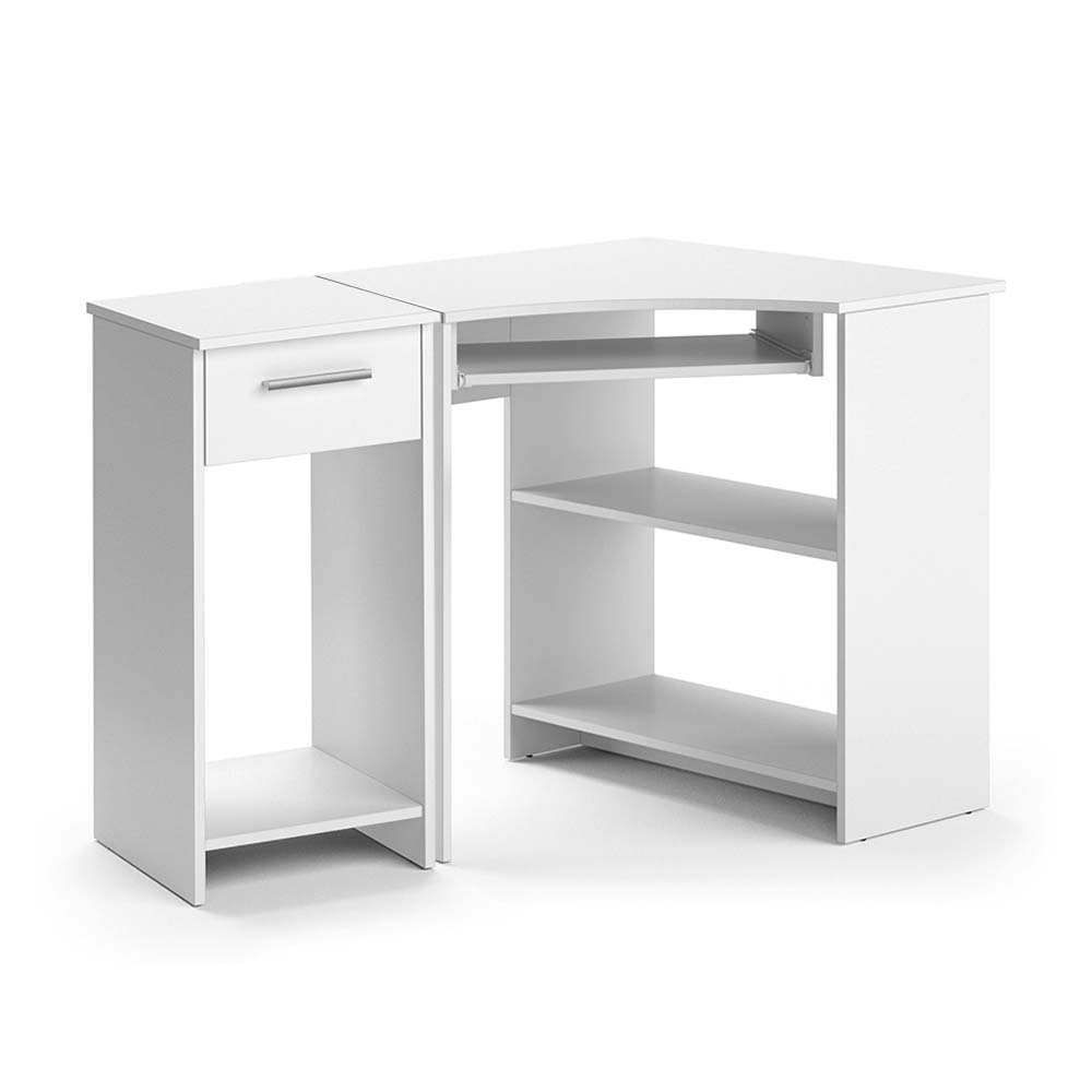 Vicco Bureau dangle Odin, Blanc, 83x76cm Set avec armoire PC | Leroy Merlin