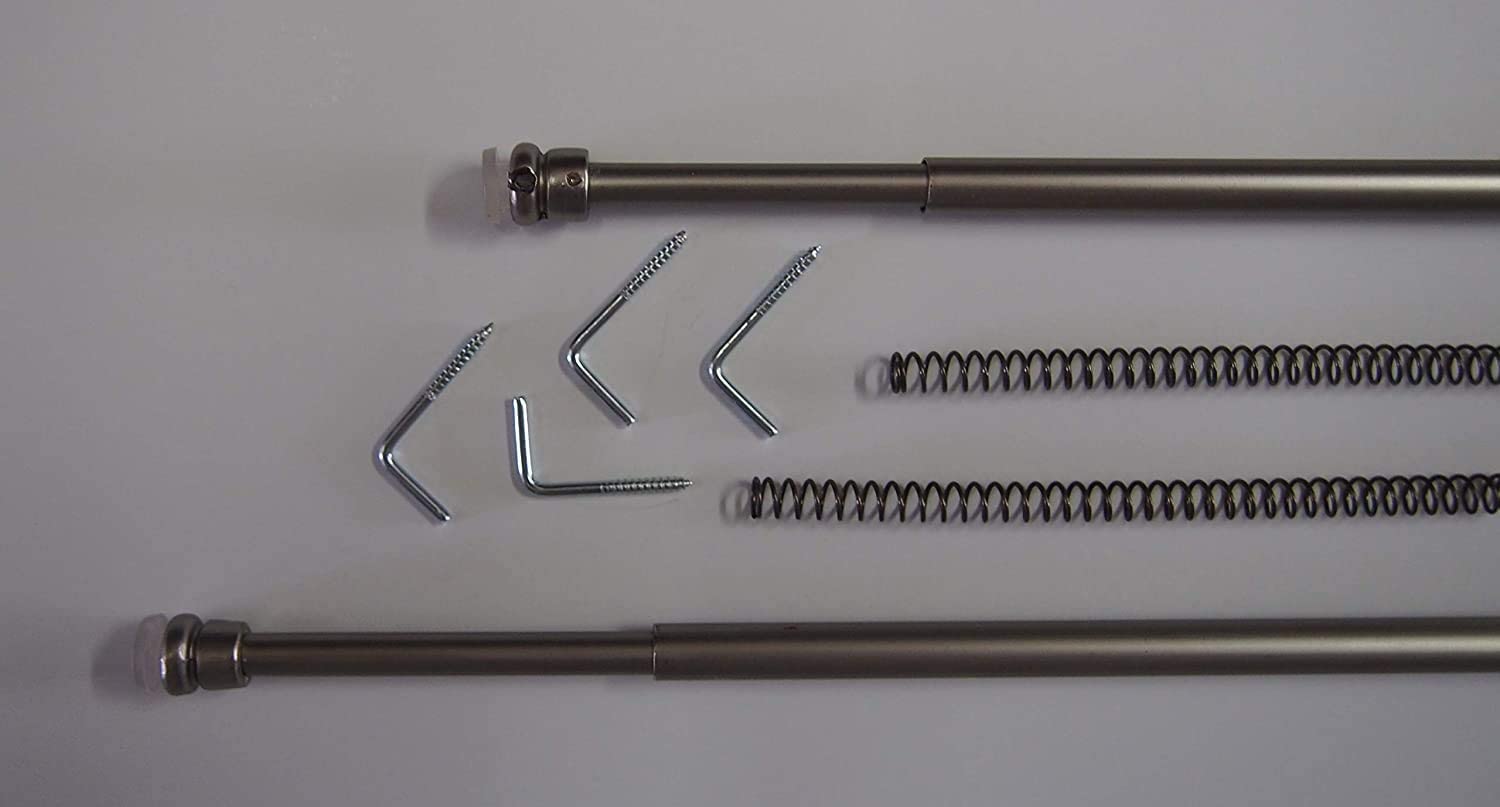 Aluminium Spring Rods, Paire de bâtons de pression extensibles 40-50cm ...