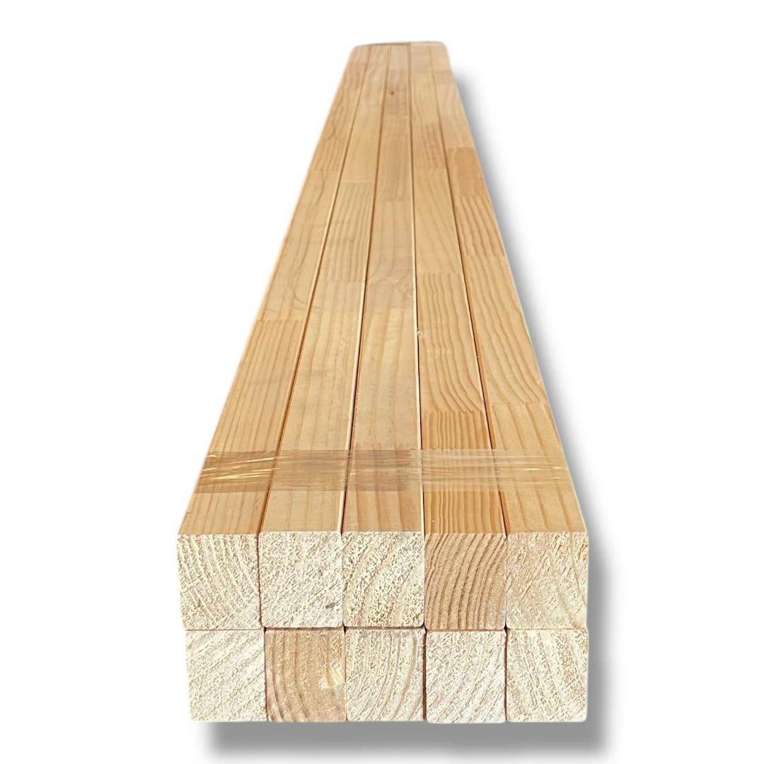Pack 10 listones madera pino cepillado sin nudos 30x20x2400 mm | Leroy ...