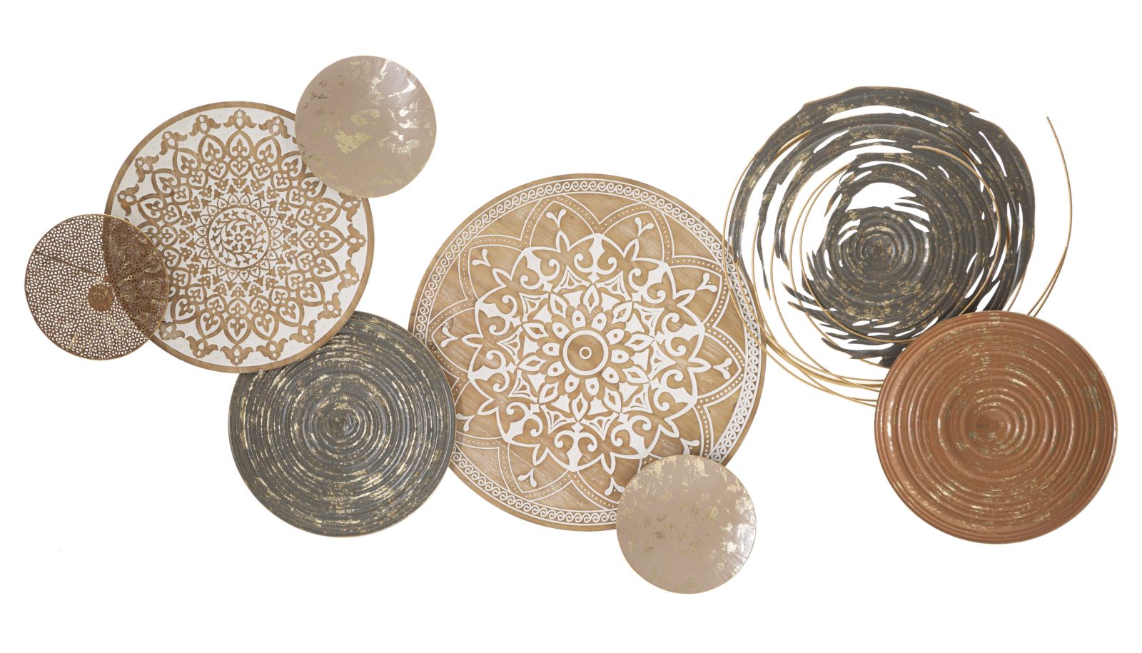 Decoración en Metal 3D Círculos 16, Metal, Multicolor, Epikasa | Leroy ...