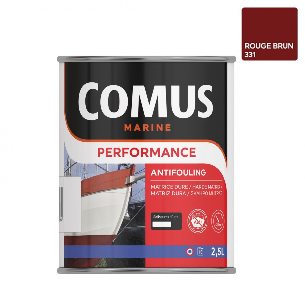 PERFORMANCE NB ROUGE 2,5L - Antifouling tous bateaux et coques (sauf aluminium) - COMUS | Leroy ...