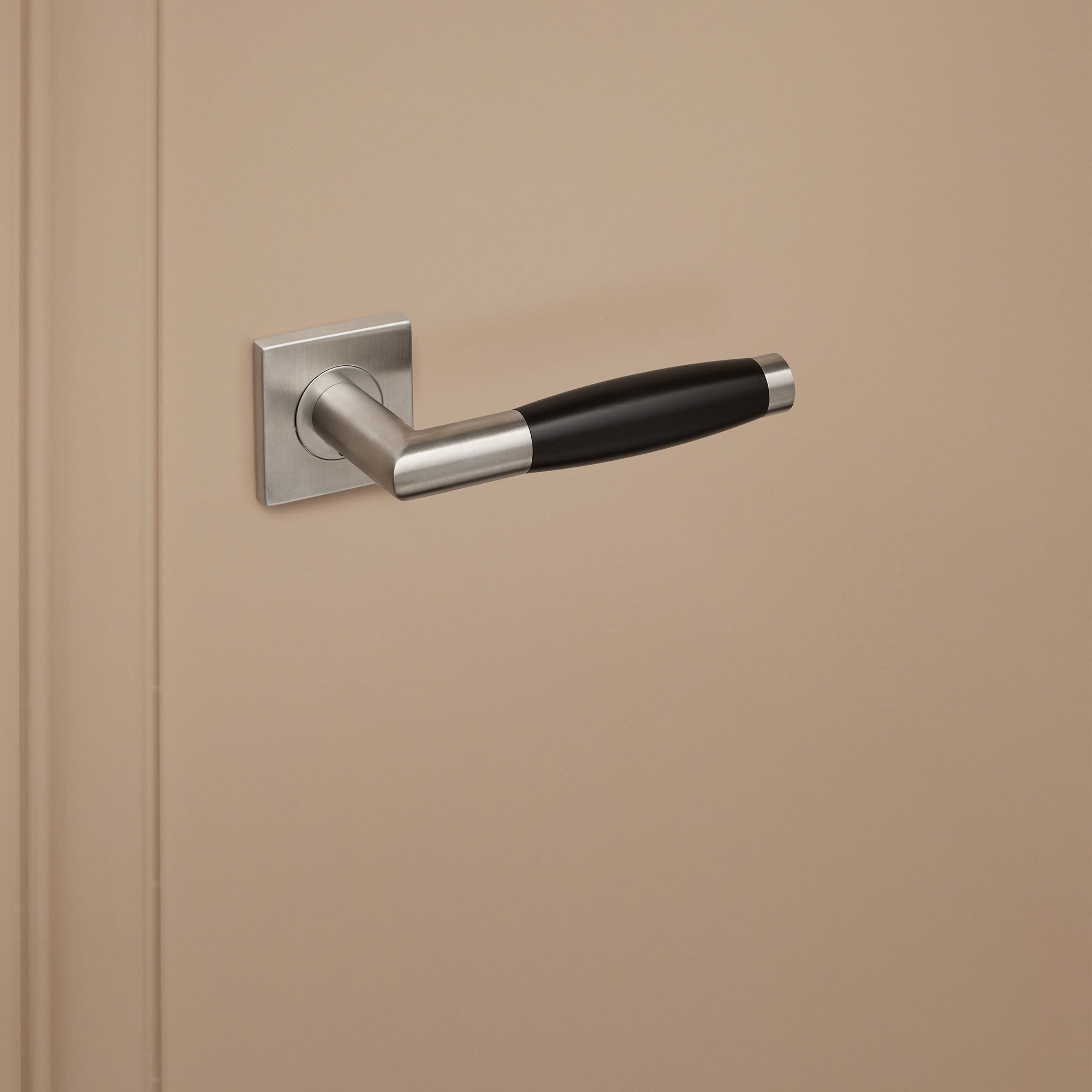 Wovar Poignée de porte Lavuzo Ascoli en acier inoxydable avec rosace ...