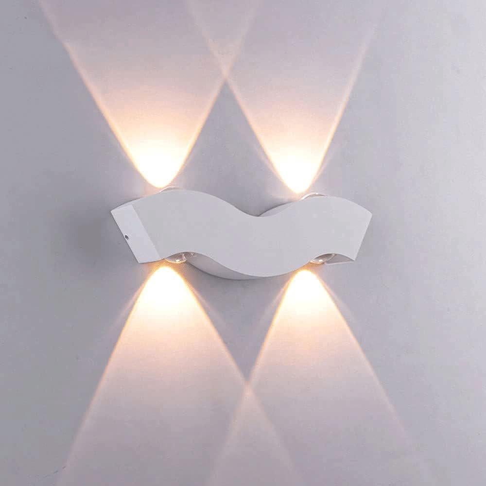 Applique murale LED étanche pour cour, balcon, clôture, pilier, lampe ...
