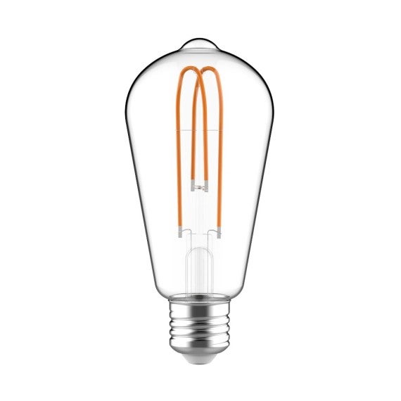 Ampoule Edison ST64 LED Filament en Courbe – Éclairage Décoratif pour ...