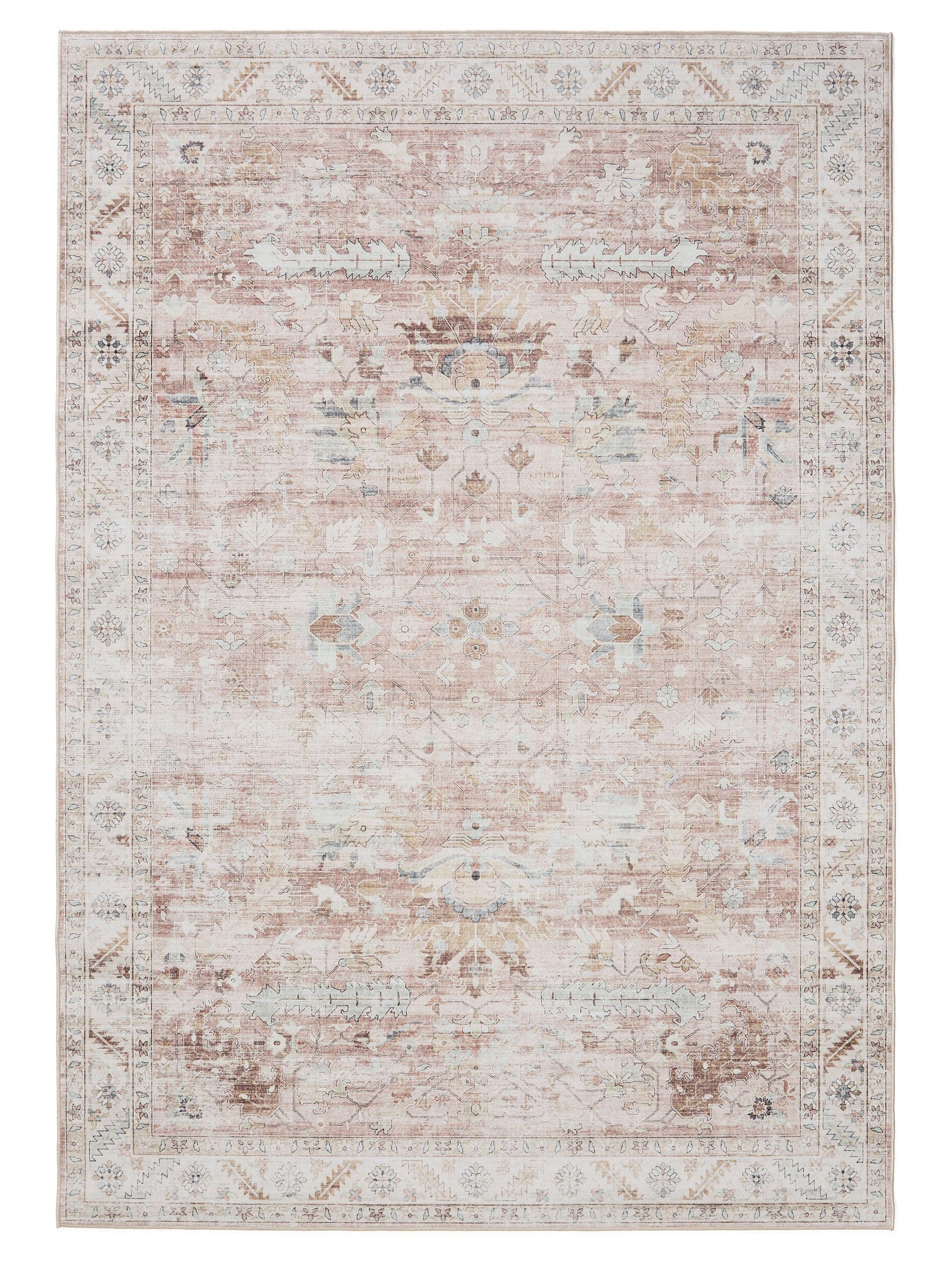 BENUTA - Tapis lavable George rose 120x170 cm | Leroy Merlin